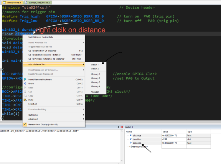 Working with Ultrasonic Sensor and STM32 – EmbeddedExpertIO