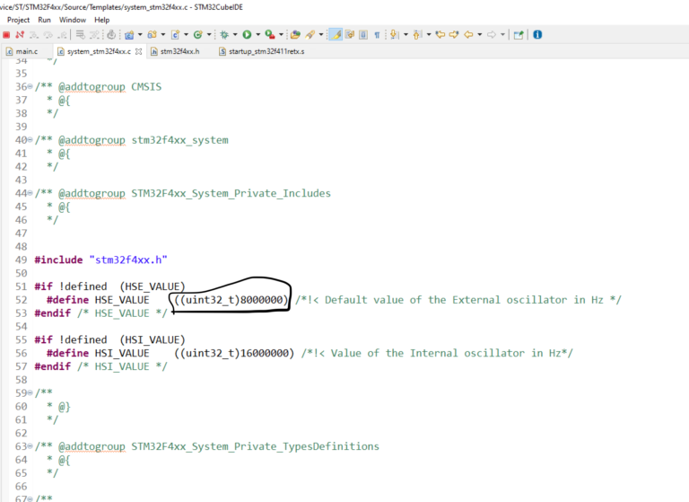 Changing core frequency of STM32F411 using registers only – EmbeddedExpertIO