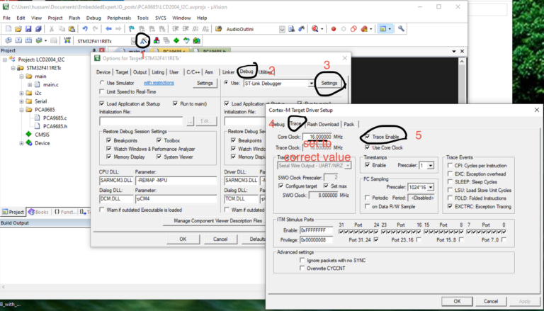 Retargeting printf: use Serial Wire Output (SWO) with printf – EmbeddedExpertIO