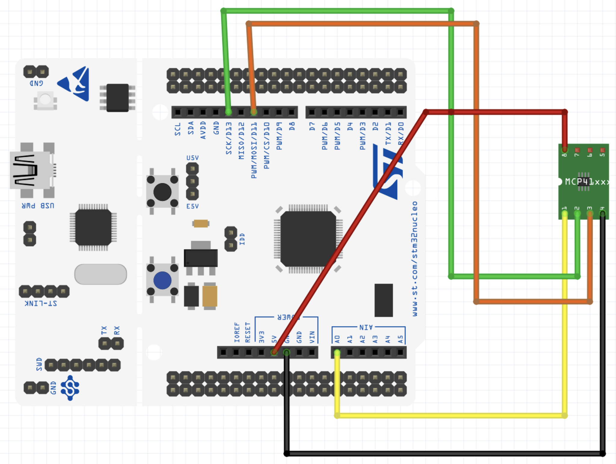 Working with STM32 and Digital Potentiometer: MCP4131 – EmbeddedExpertIO