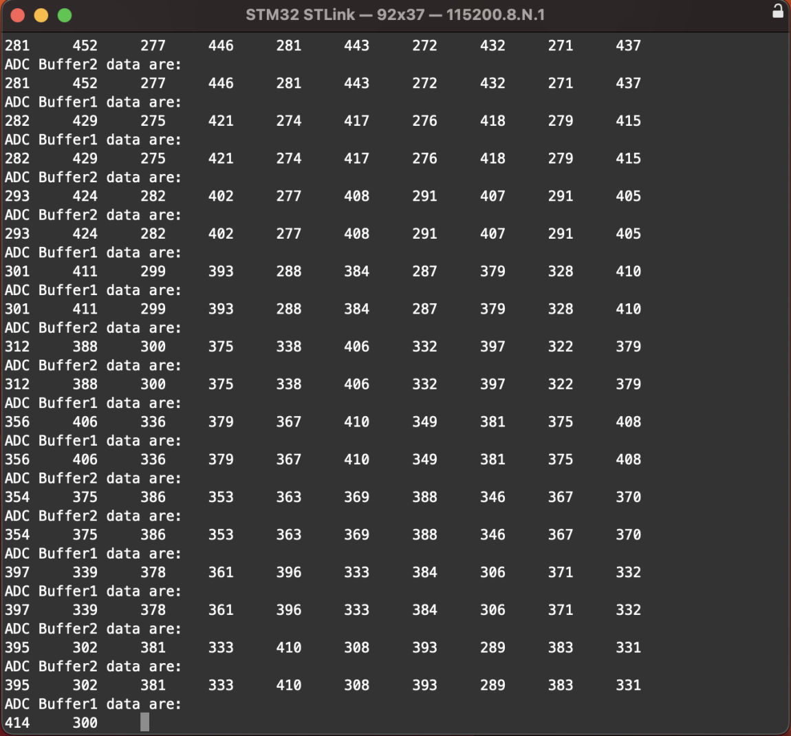 Working with ADC and STM32 part 6: Timer triggered with DMA with Double Buffer – EmbeddedExpertIO