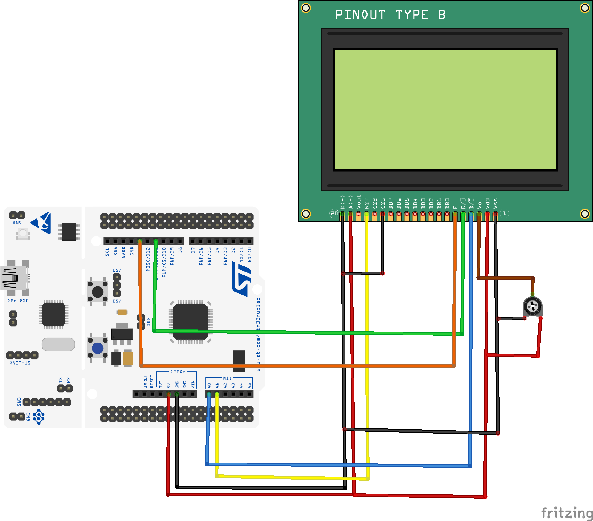 [Revised]Working with STM32 and Graphics LCD: GLCD 128×64 ST7920 – EmbeddedExpertIO