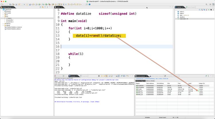 Linker Script: Change the Variable Memory Location – EmbeddedExpertIO