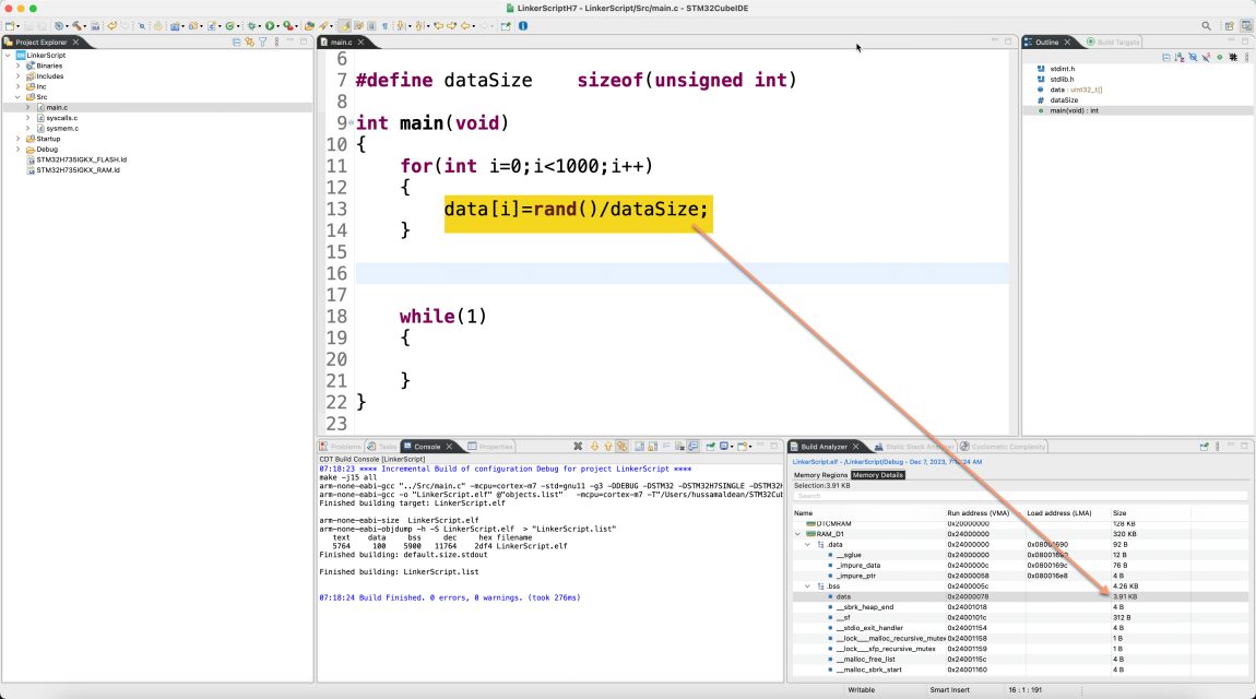 Linker Script: Change the Variable Memory Location – EmbeddedExpertIO