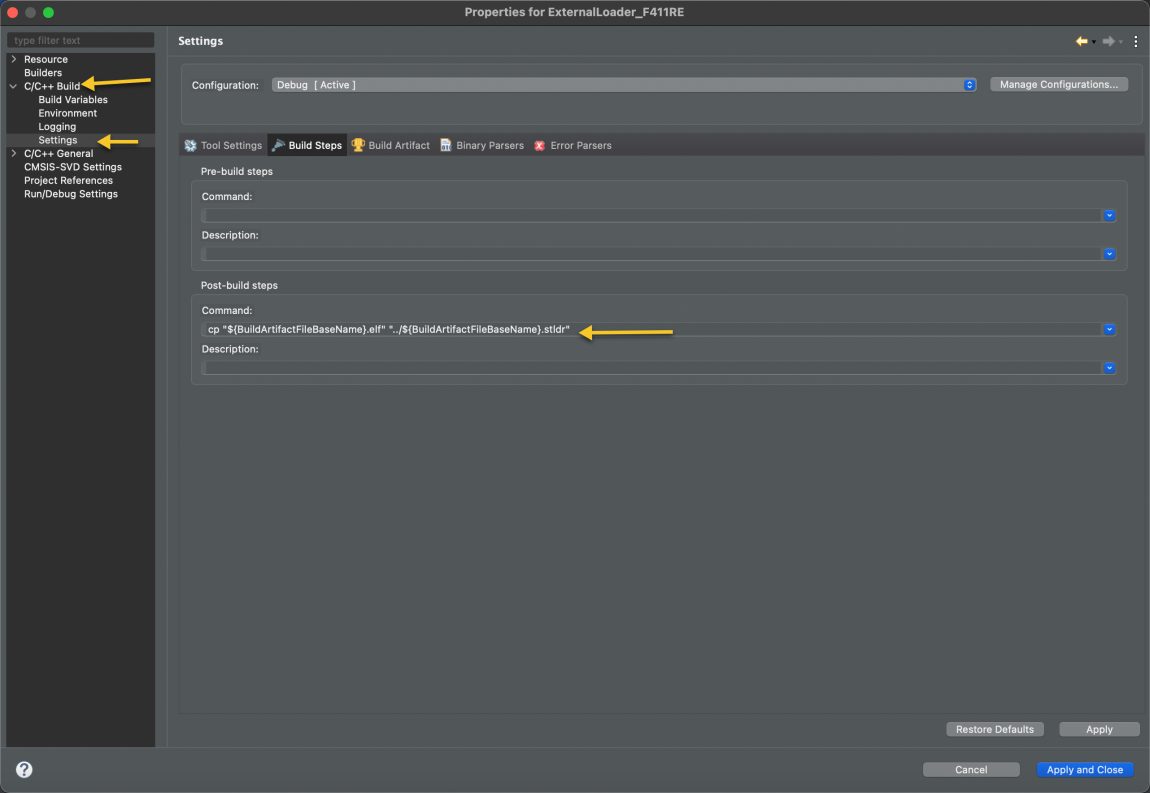 W25QXX in SPI with External Loader Part 3: External Loader development ...