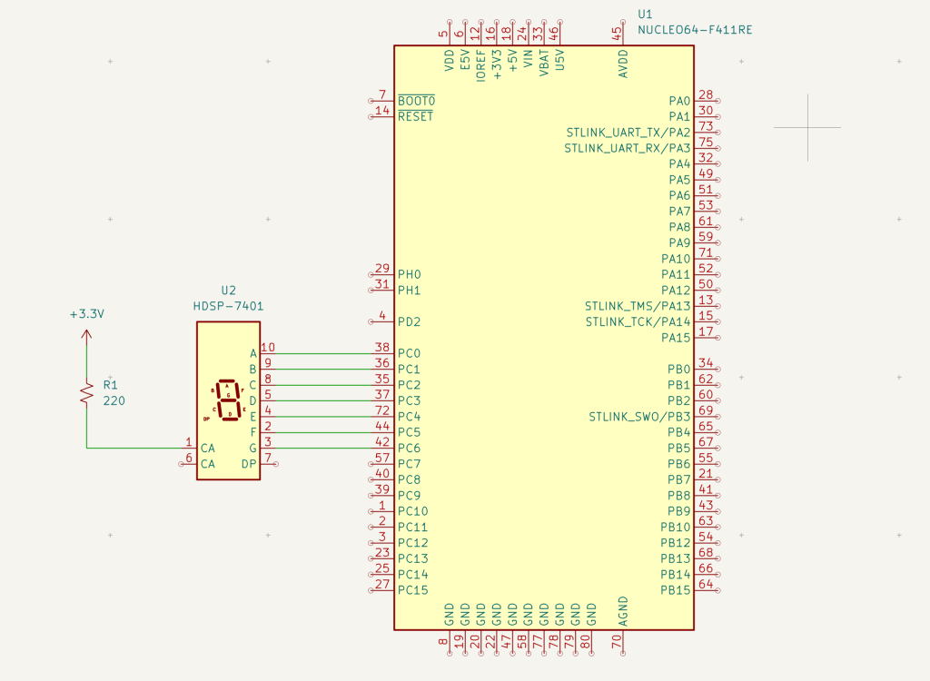 Working with STM32 and Displays: 1-digit 7-segment display ...