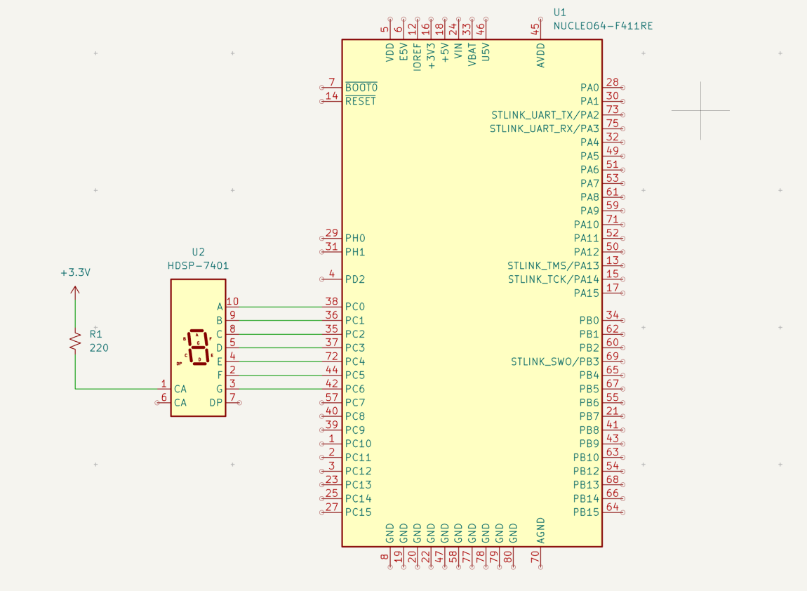 Working with STM32 and Displays: 1-digit 7-segment display ...