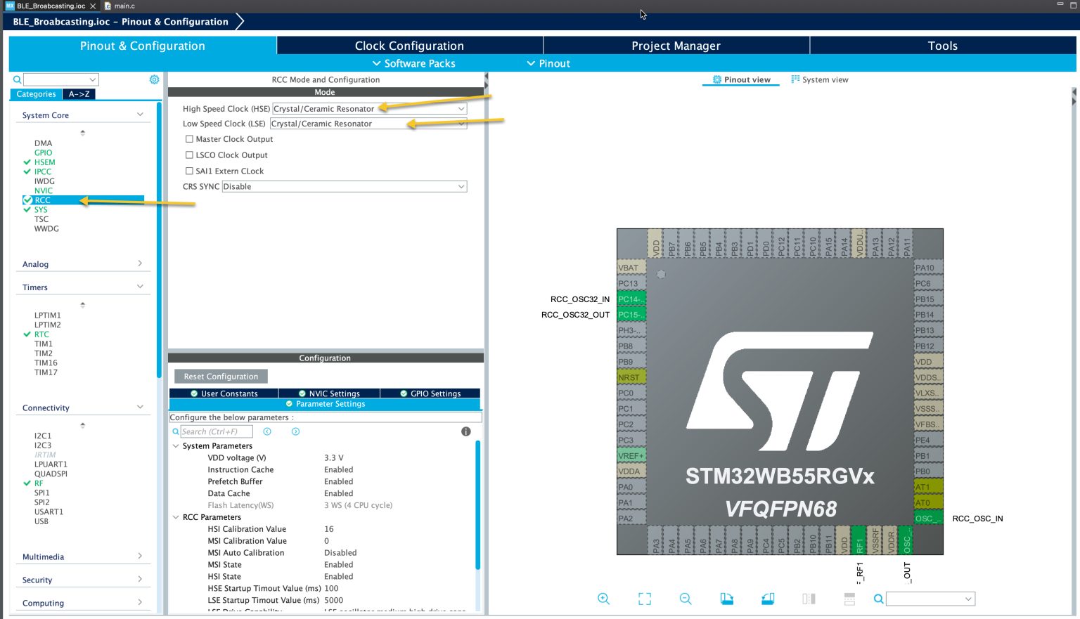 Getting Started with STM32WB55: BLE Advertising – EmbeddedExpertIO