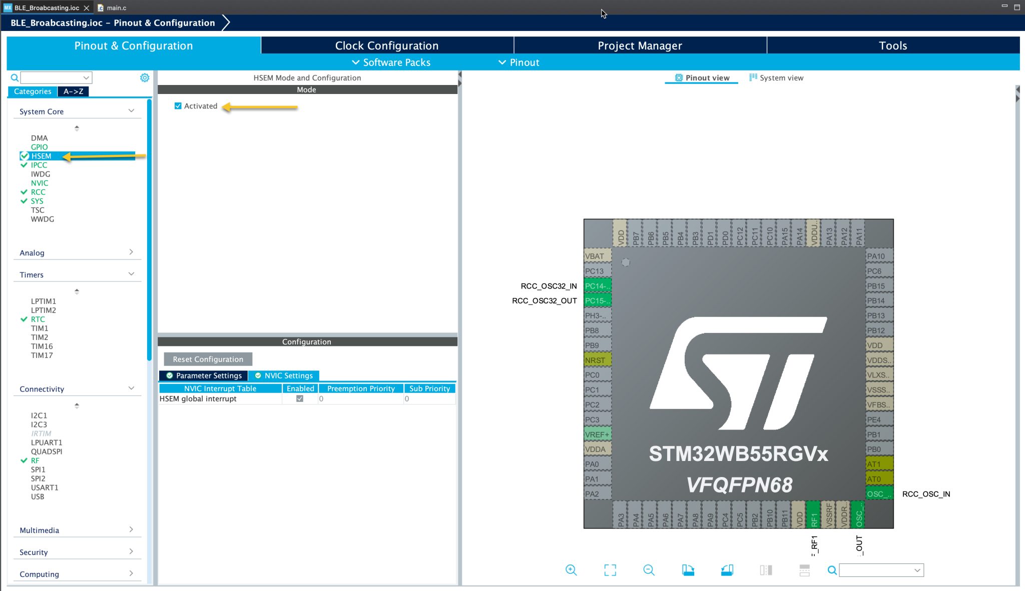 Getting Started with STM32WB55: BLE Advertising – EmbeddedExpertIO