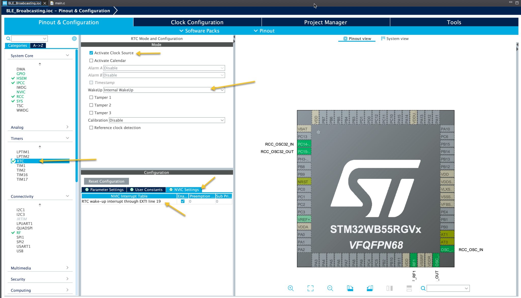 Getting Started with STM32WB55: BLE Advertising – EmbeddedExpertIO