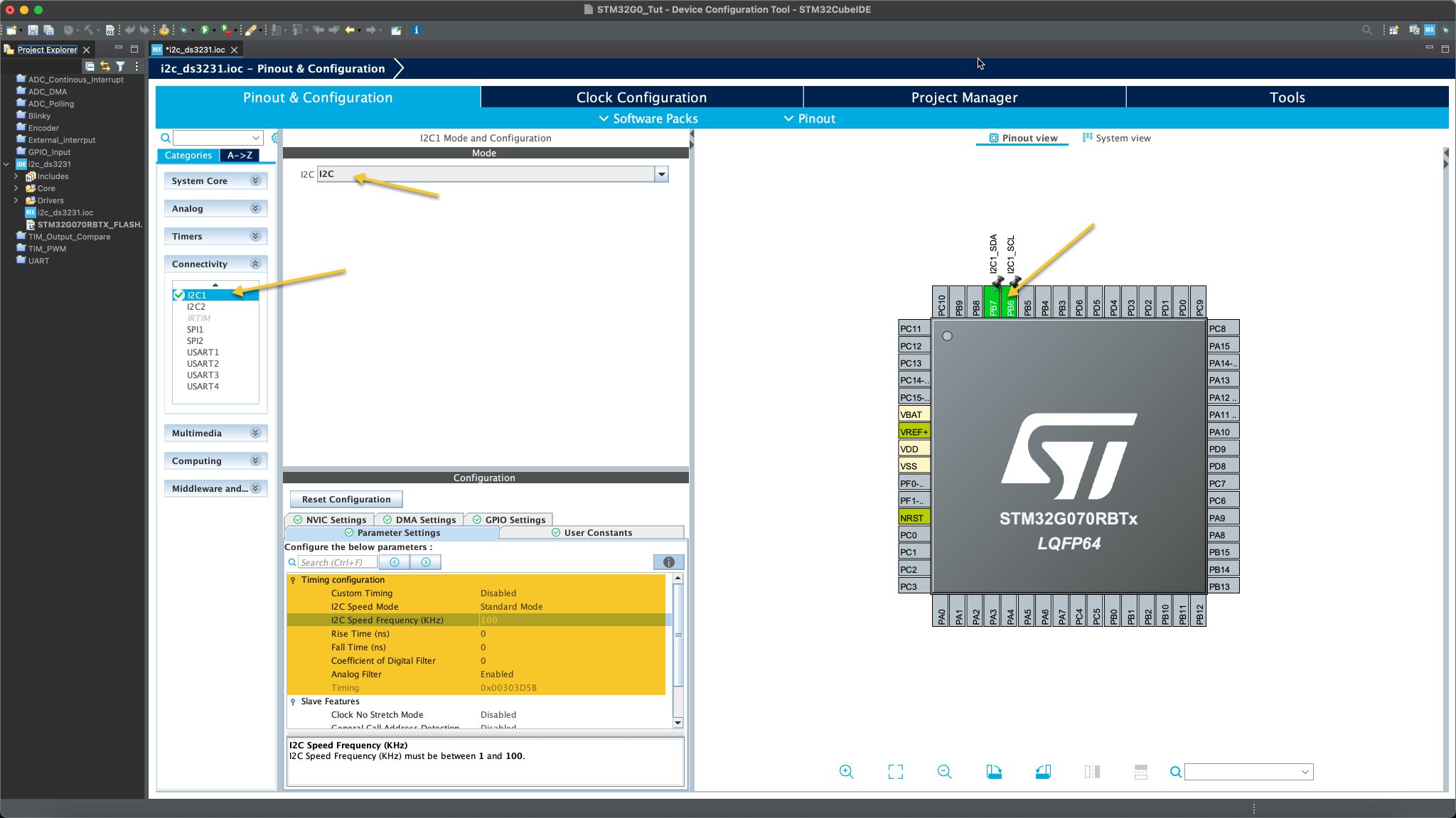 Getting Started with STM32G0 and STM32CubeIDE: I2C Full Duplex – EmbeddedExpertIO
