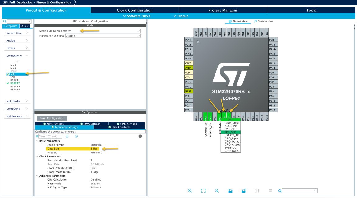Getting Started With Stm32g0 And Stm32cubeide Spi Tx Dma