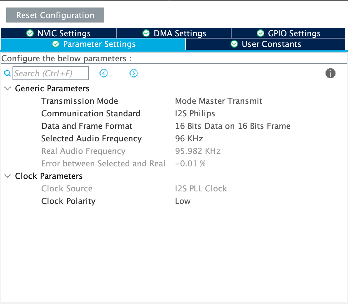 Working with STM32 and I2S Part 2: Configuration and Sending Data – EmbeddedExpertIO
