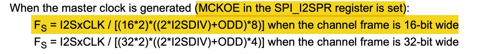 Working with STM32 and I2S Part 2: Configuration and Sending Data – EmbeddedExpertIO
