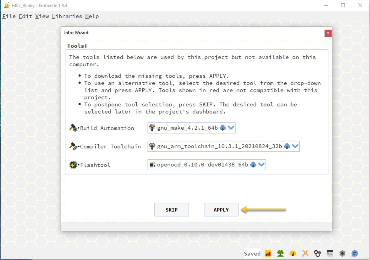 Getting Started with Embeetle IDE: Testing the IDE – EmbeddedExpertIO