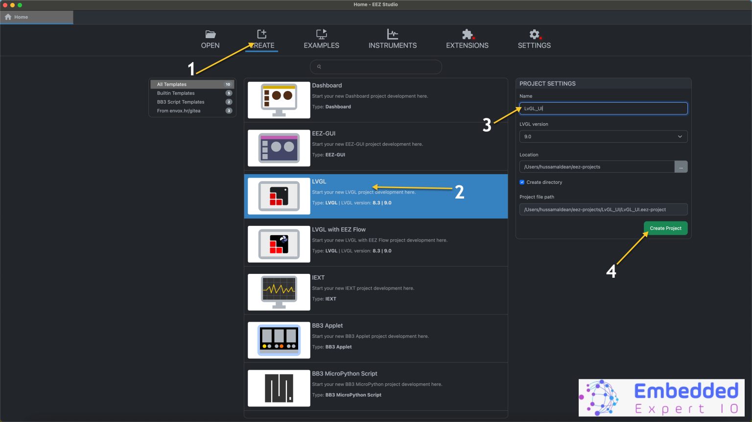 Create Custom UI with LvGL and EEZ Studio Part 1: Integration – EmbeddedExpertIO