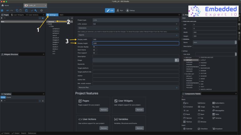 Create Custom UI with LvGL and EEZ Studio Part 1: Integration – EmbeddedExpertIO