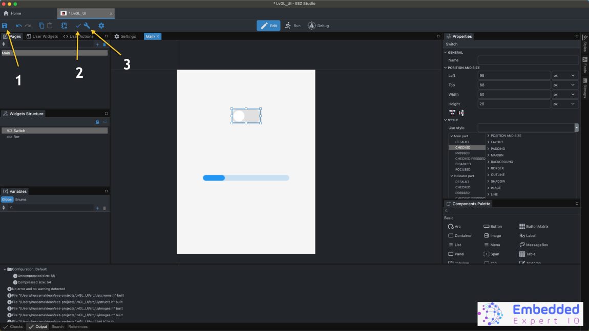 Create Custom UI with LvGL and EEZ Studio Part 1: Integration – EmbeddedExpertIO