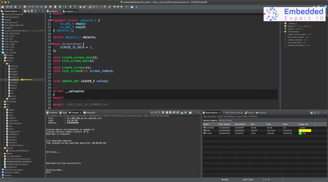 Create Custom UI with LvGL and EEZ Studio Part 2: UI communication – EmbeddedExpertIO