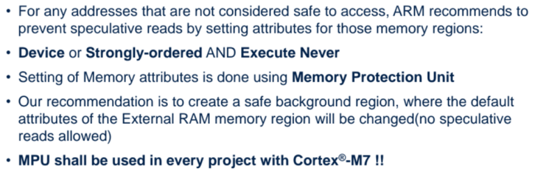 Cache in ARM Cortex M7: MPU Attributes and Memory types – EmbeddedExpertIO