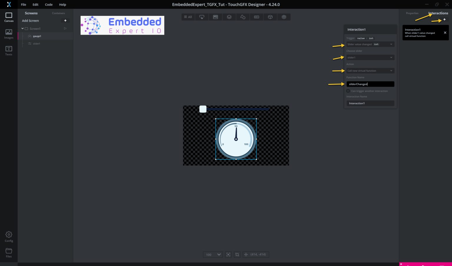 Getting Started with TouchGFX: Creating Your First UI – EmbeddedExpertIO