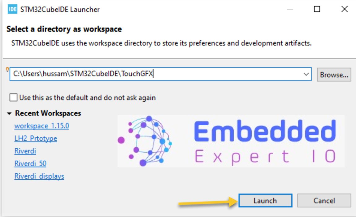 Getting Started with TouchGFX: Send Data to UI – EmbeddedExpertIO