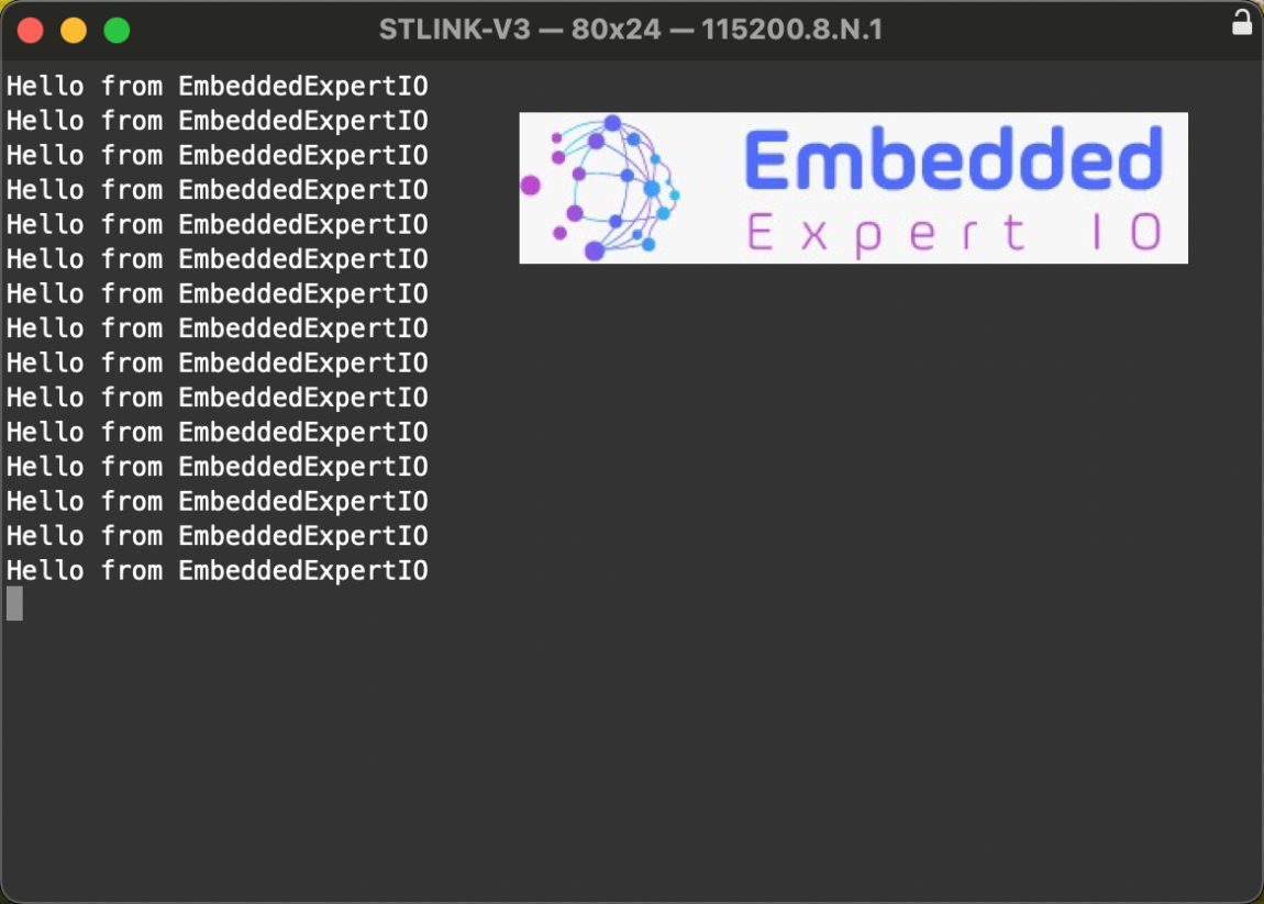 Getting Started With Stm32h5 Arm Cortex M33 Uart Tx Embeddedexpertio
