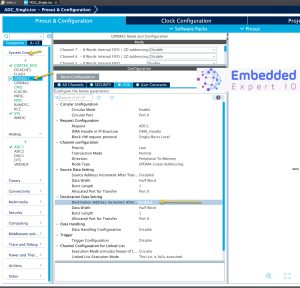 Getting Started with STM32H5 ARM Cortex M33: ADC Multi Channel Continuous Conversion with DMA ...