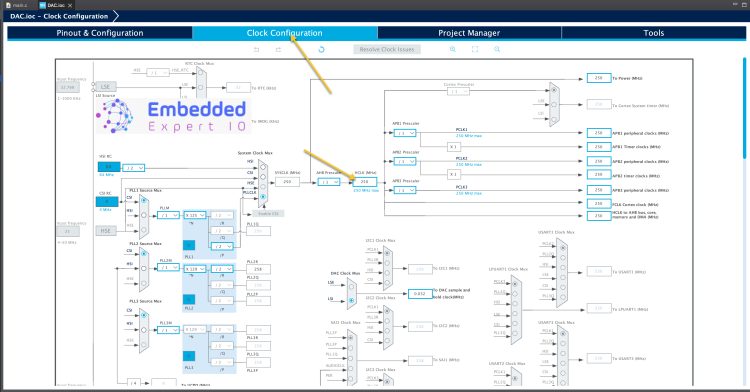 Getting Started with STM32H5 ARM Cortex M33: DAC with DMA and Timer – EmbeddedExpertIO