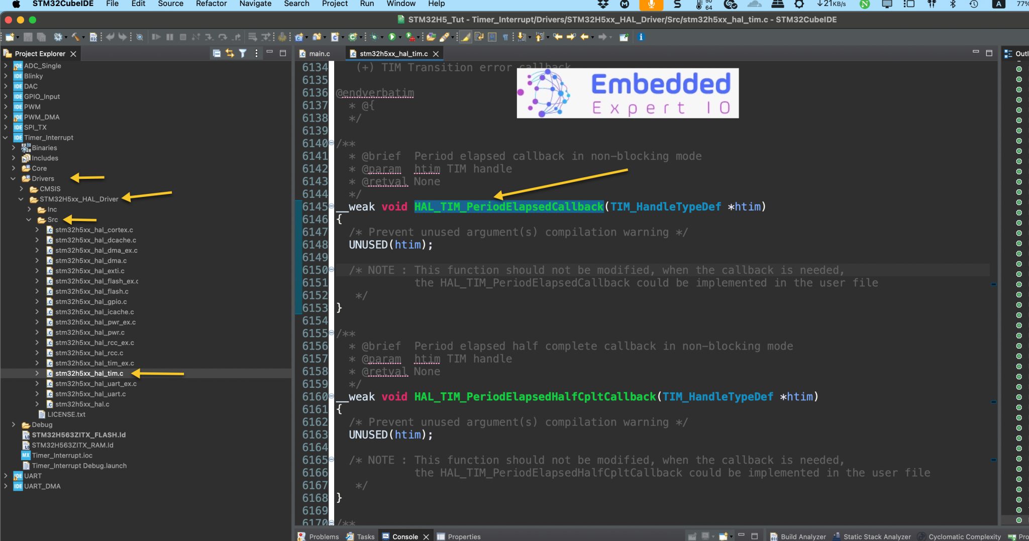 Getting Started with STM32H5 ARM Cortex M33: Timer Interrupt – EmbeddedExpertIO
