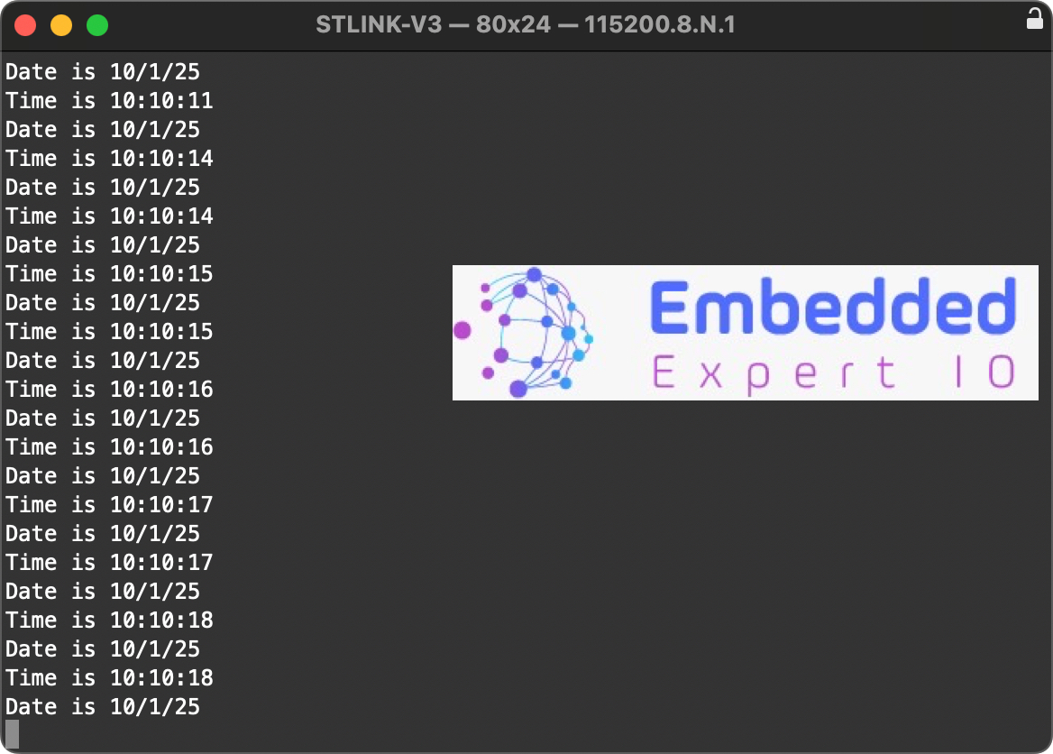 Getting Started With Stm32h5 Arm Cortex M33 Internal Rtc Embeddedexpertio