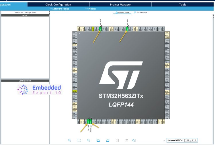 Getting Started with STM32H5 ARM Cortex M33: SPI in TX Mode – EmbeddedExpertIO
