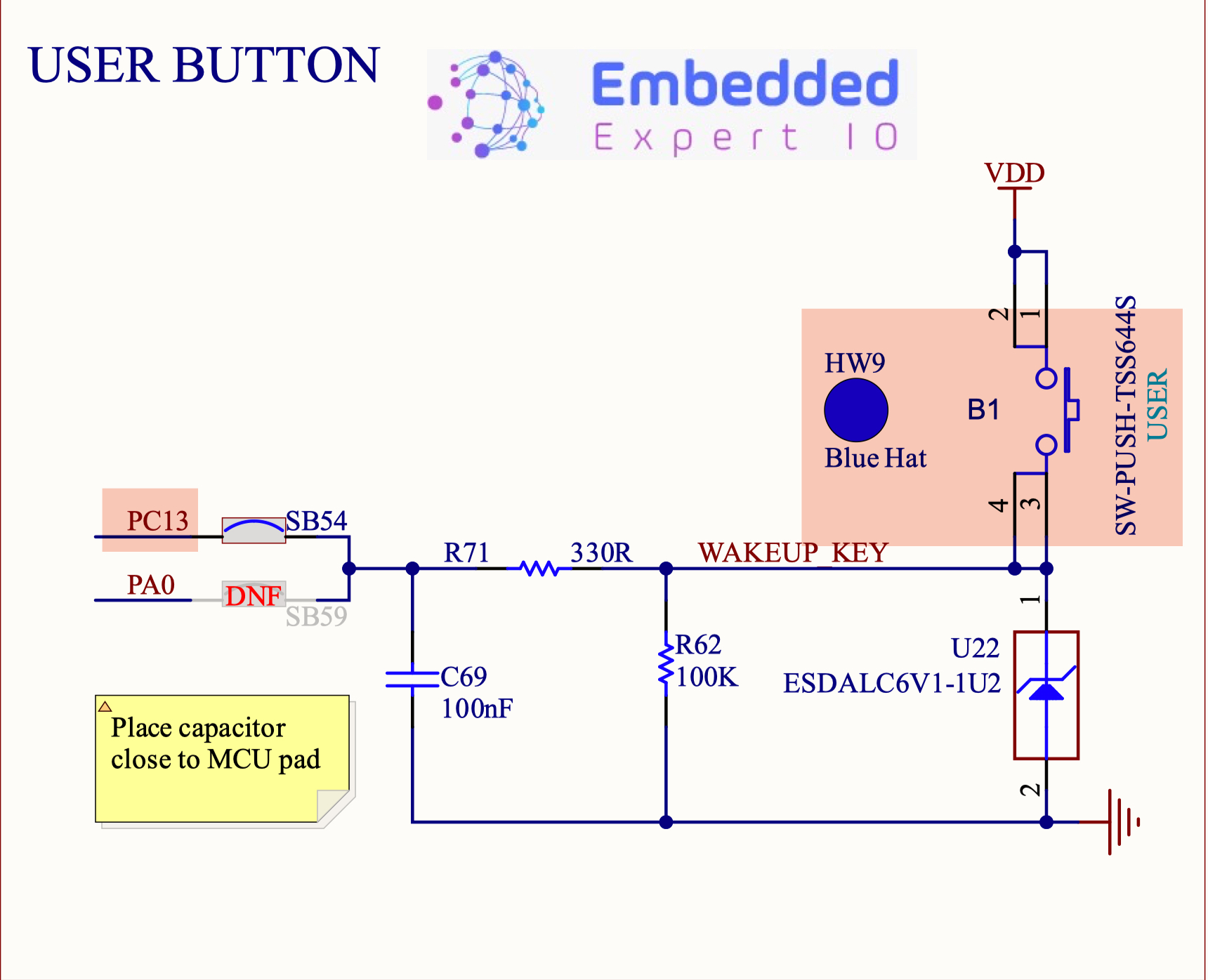 Getting Started With Stm32h5 Arm Cortex M33 External Interrupt Embeddedexpertio