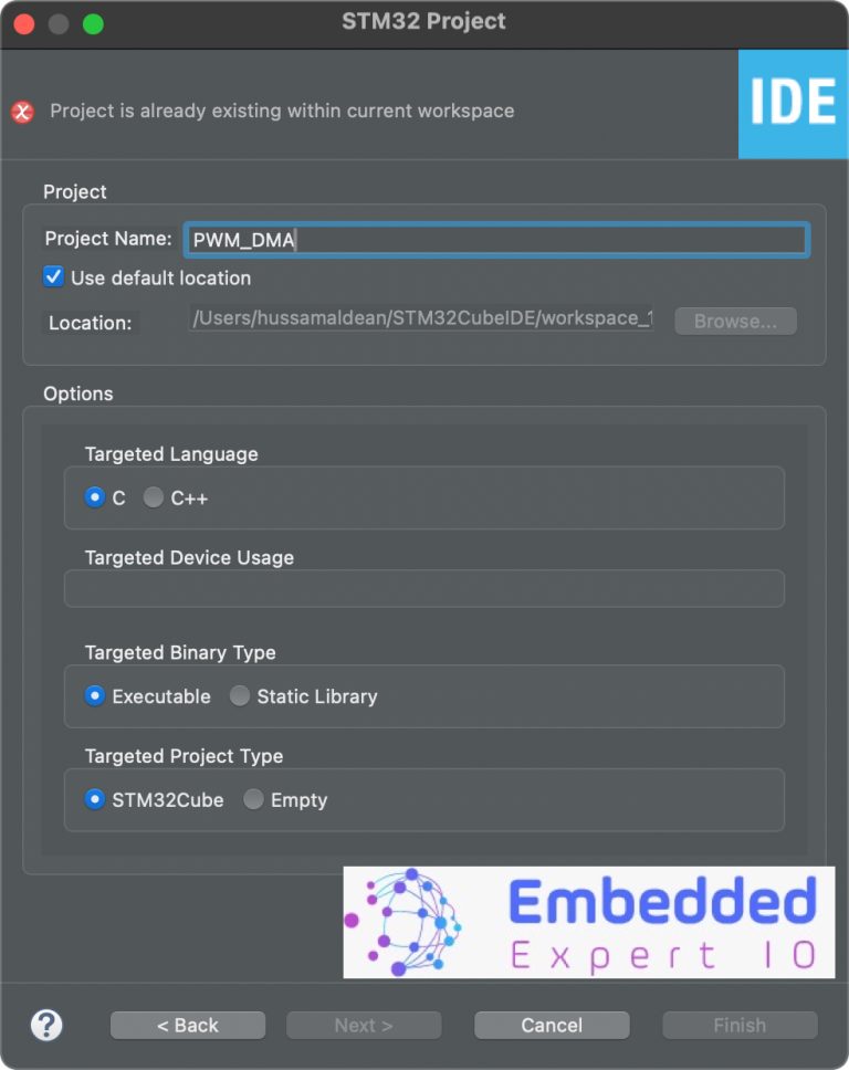 STM32 Timers Applications: PWM Output Using DMA – EmbeddedExpertIO