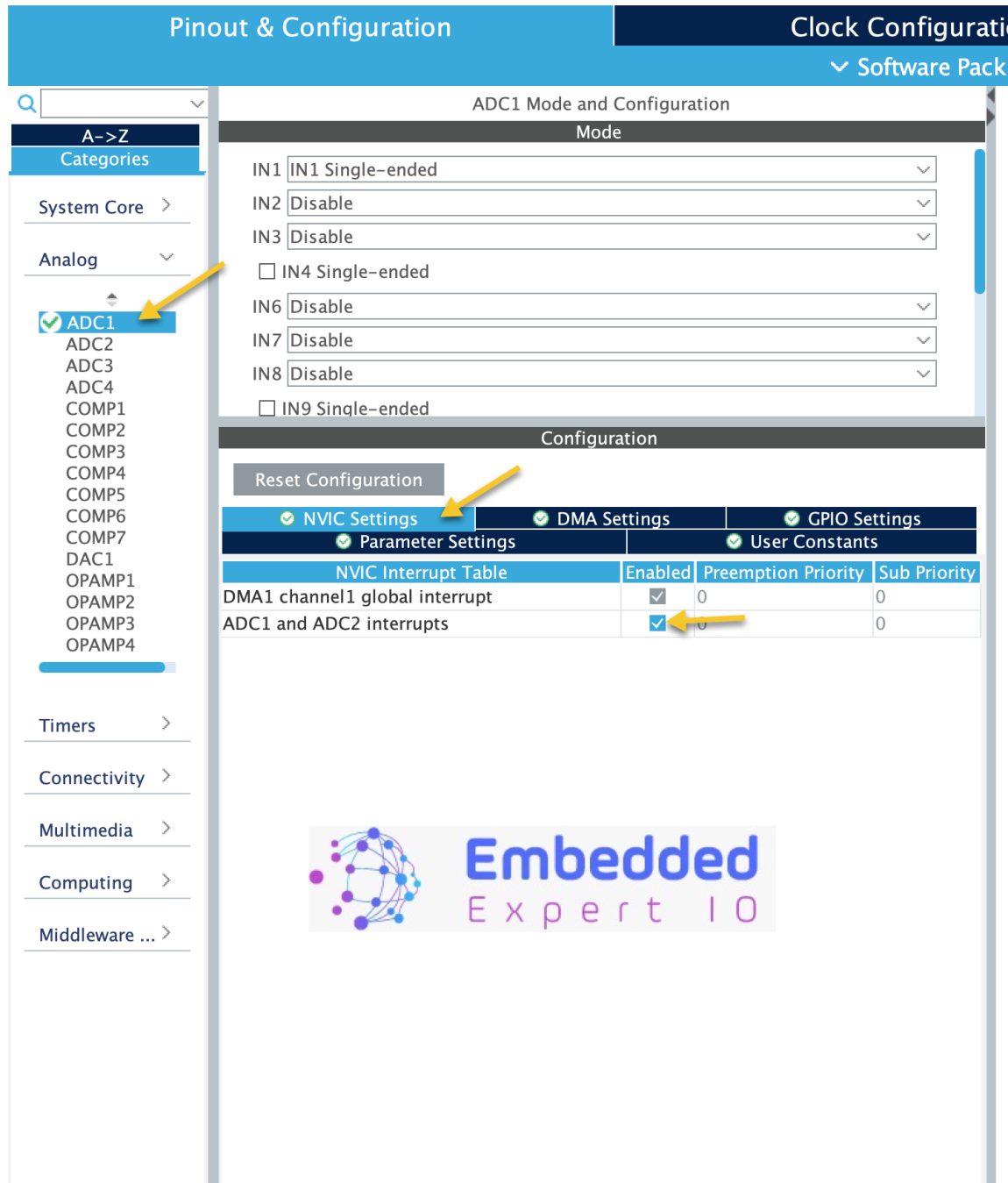 Stm32 Adc Application Part 2 Single Conversion Using Interrupt And Dma