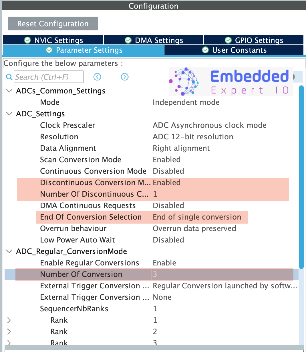 STM32 ADC Application Part 3: Read Multiple Channels Using Polling Mode – EmbeddedExpertIO