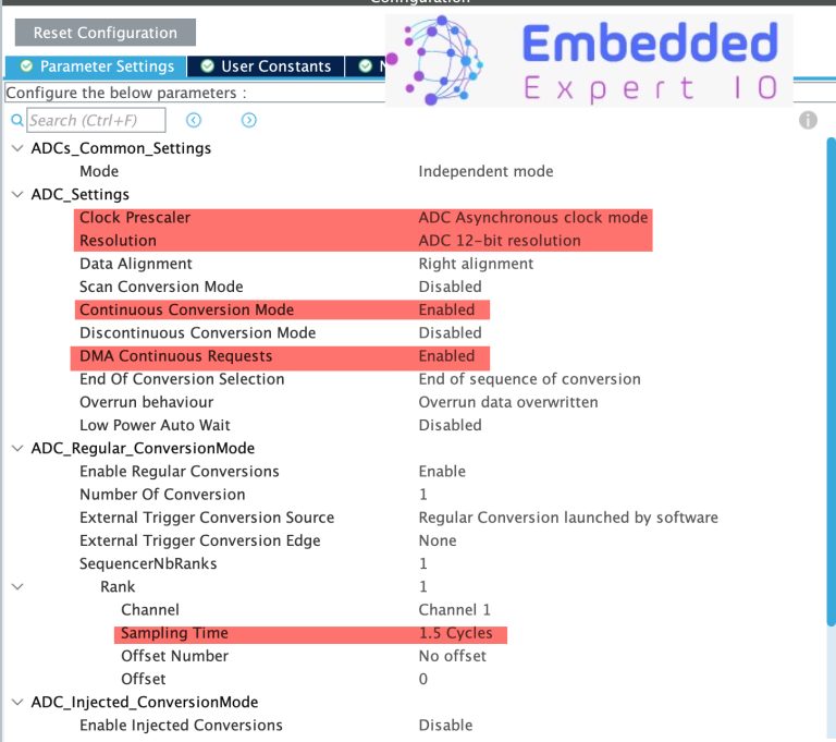STM32 ADC Application Part 5: Sample Time Calculation – EmbeddedExpertIO
