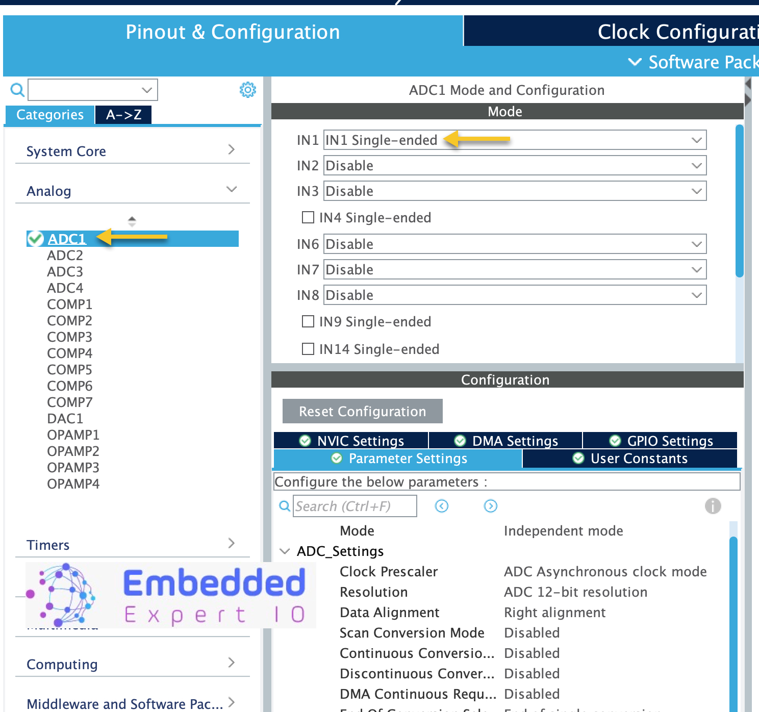 STM32 ADC Application Part 5: Sample Time Calculation – EmbeddedExpertIO