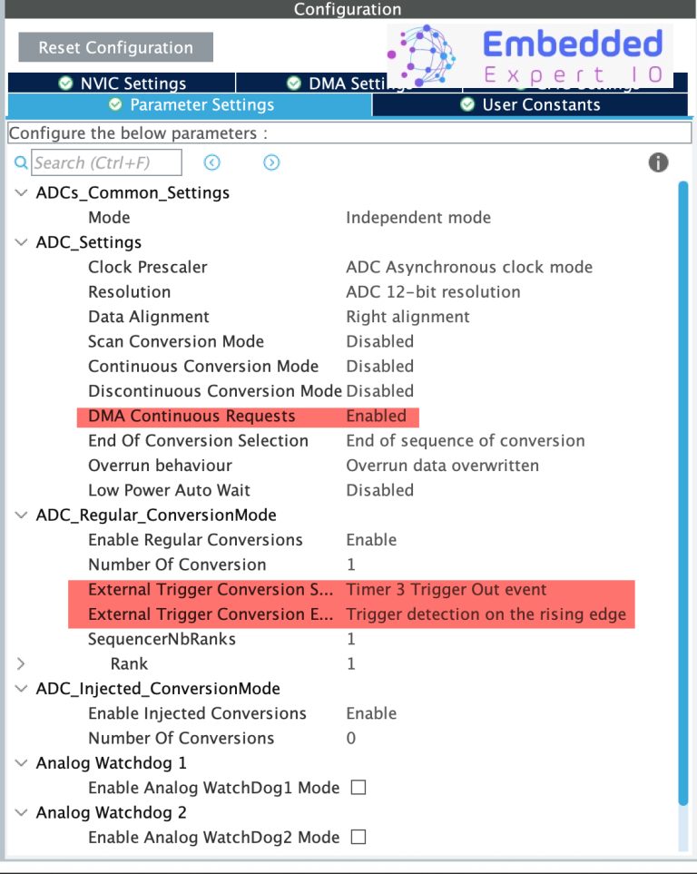 STM32 ADC Application Part 6: External Trigger Using Timers ...