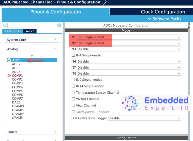 STM32 ADC Application Part 7: ADC Injection Channel – EmbeddedExpertIO