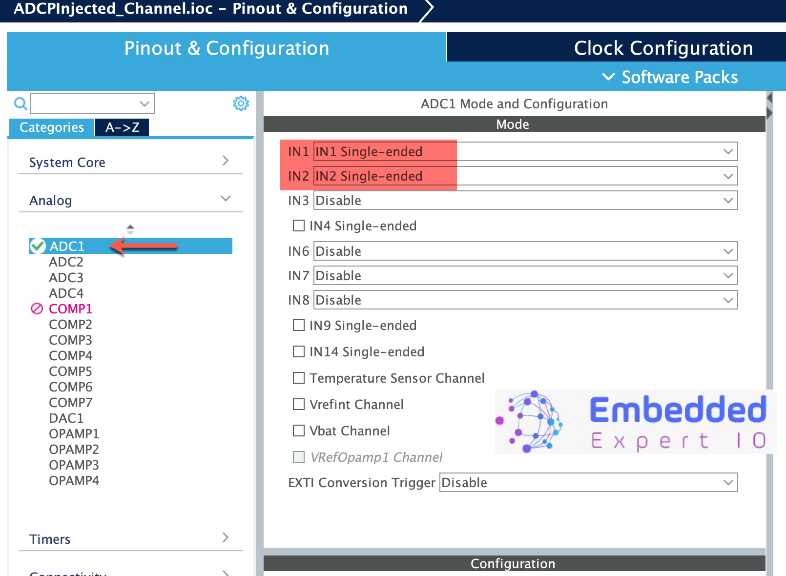 STM32 ADC Application Part 7: ADC Injection Channel – EmbeddedExpertIO