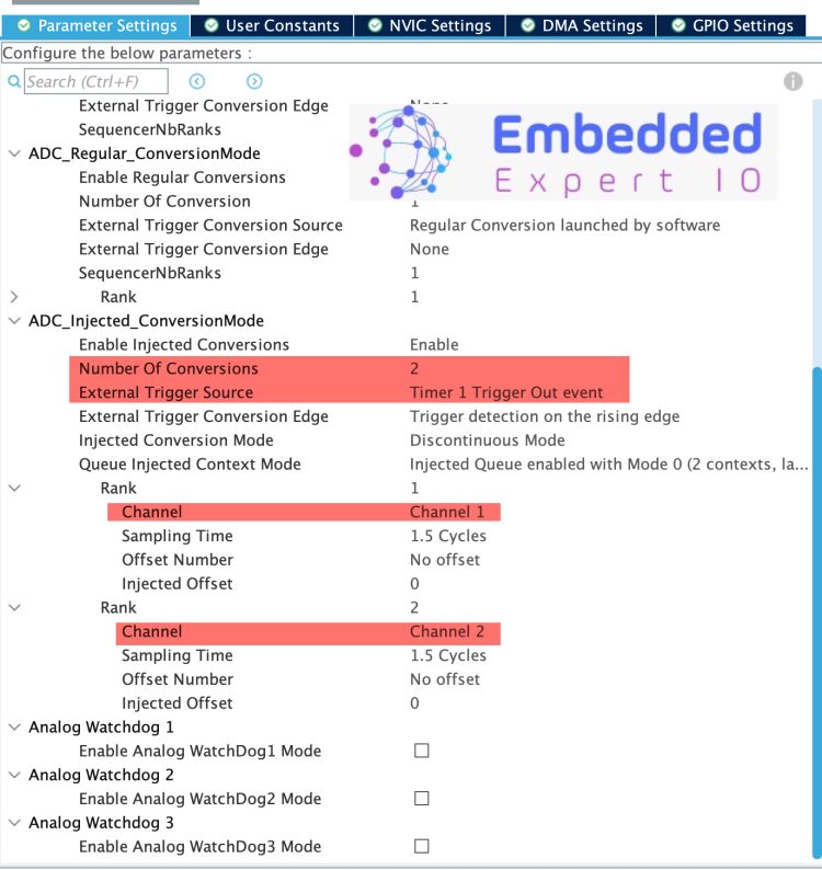 STM32 ADC Application Part 7: ADC Injection Channel – EmbeddedExpertIO
