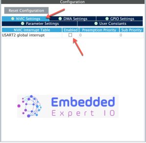 STM32 UART Part 2: Send Data using Interrupt and DMA – EmbeddedExpertIO