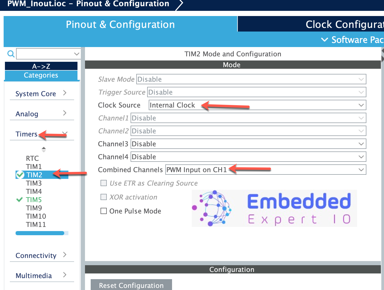 STM32 Timers Applications: PWM Input Mode – EmbeddedExpertIO