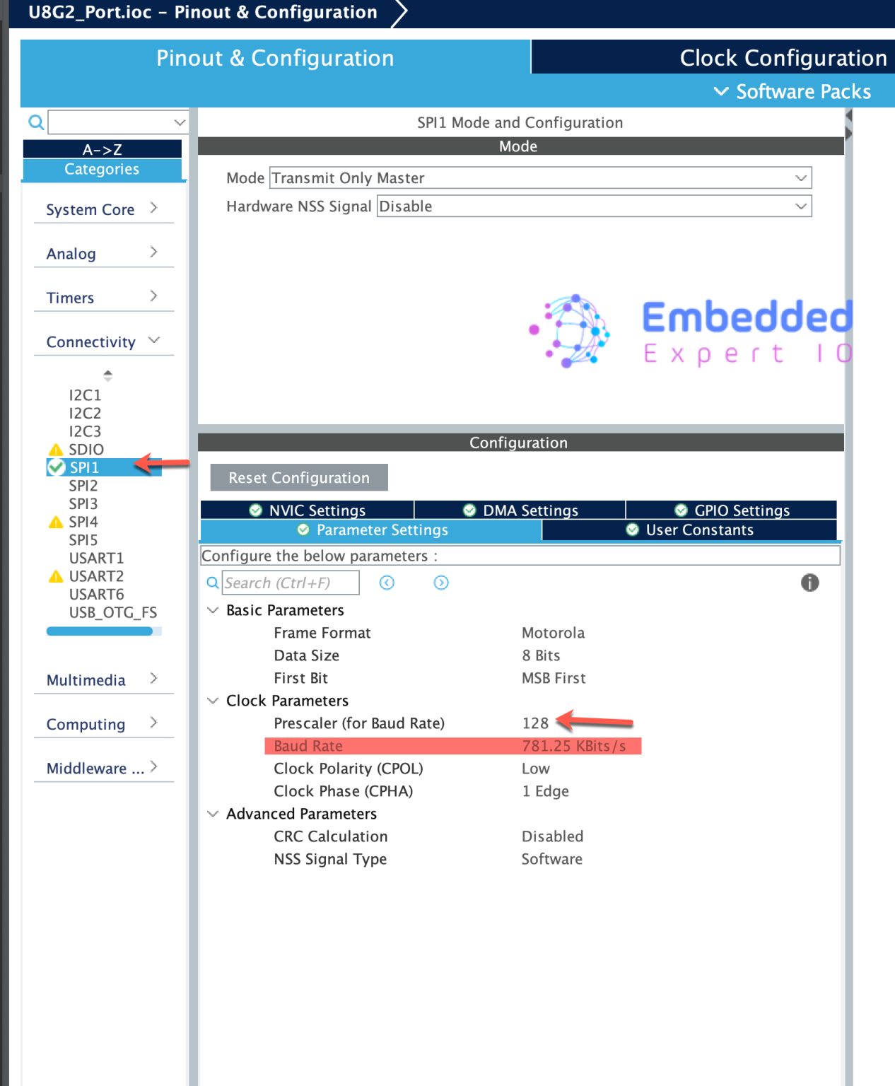 Porting U8G2 Graphics Library to STM32 Part4: ST7920 GCLD 128×64 – EmbeddedExpertIO