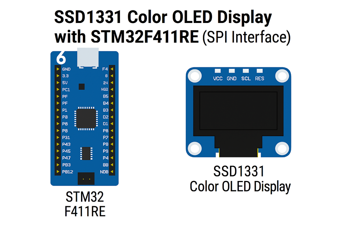 SSD1331 Color OLED with STM32 Part 2: Initialization and Draw Single Pixel – EmbeddedExpertIO