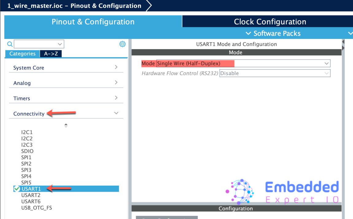 Stm32 Uart Part 6 1 Wire Protocol Sending Data Embeddedexpertio