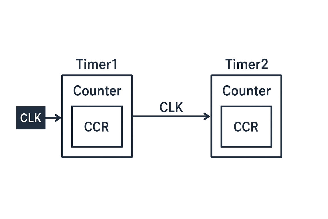 STM32 Timers Applications: Timer Synchronization External Clock Mode ...